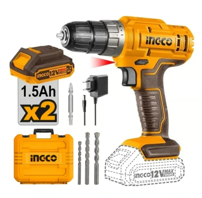 Taladro Percutor Inalámbrico 12V INGCO CIDLI1228 | Grupo Ferreteo ABC