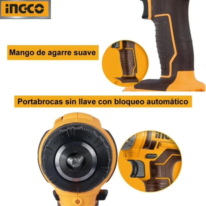 Taladro Percutor Inalámbrico 12V INGCO CIDLI1228 | Grupo Ferreteo ABC